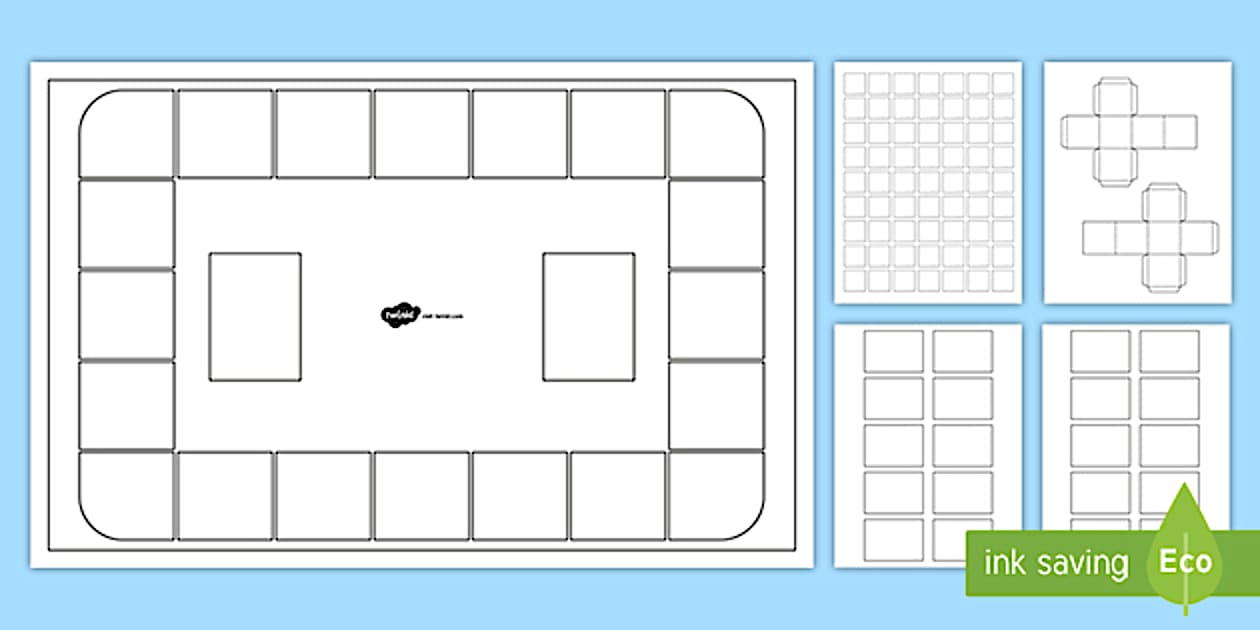 Blank Board Game Template | Printable Classroom Games