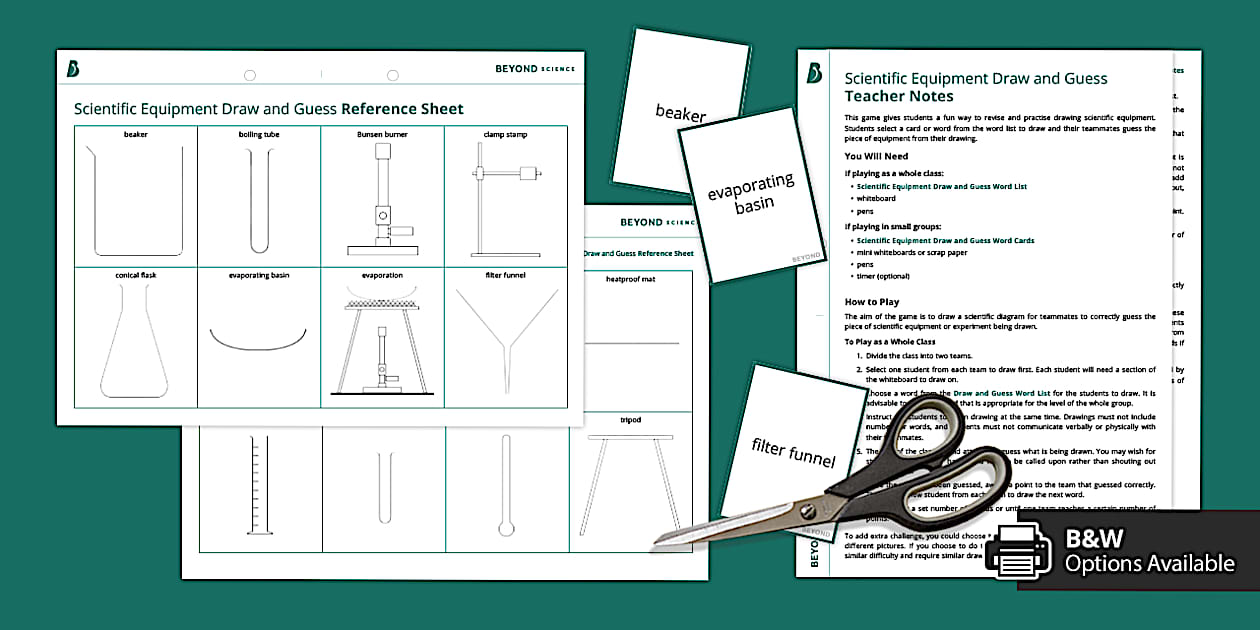 Scientific Equipment Draw and Guess | KS3 | Beyond Science