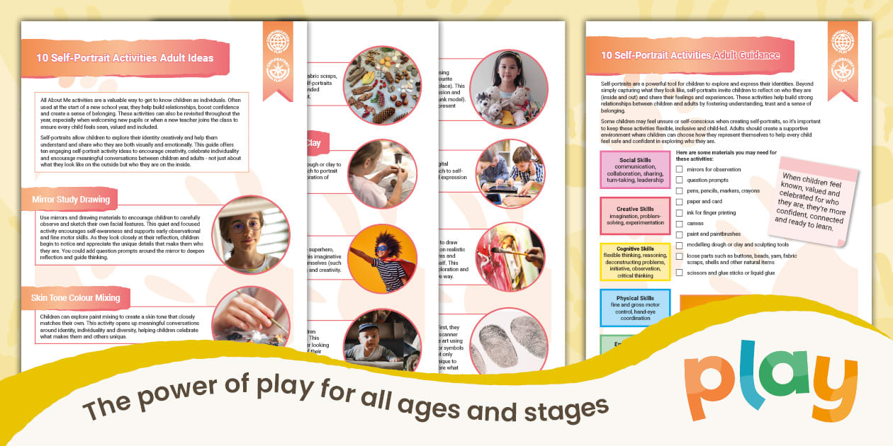 10 Self-Portrait Activities Adult Ideas (teacher made)