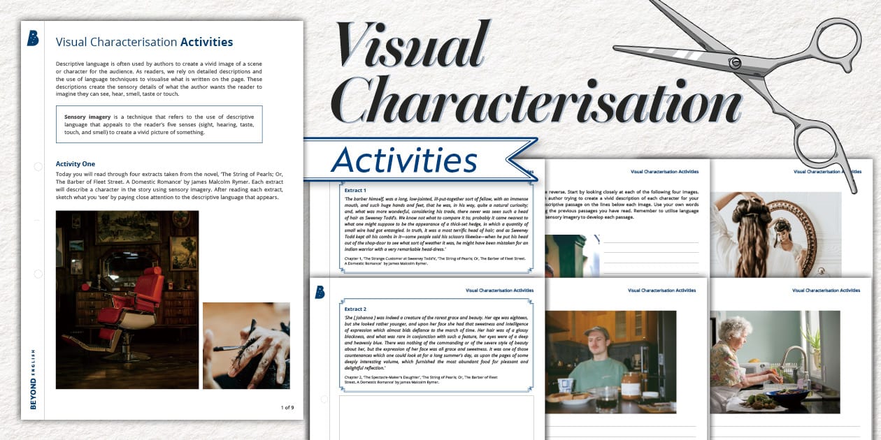 Visual Characterisation Activities for Creative Writing