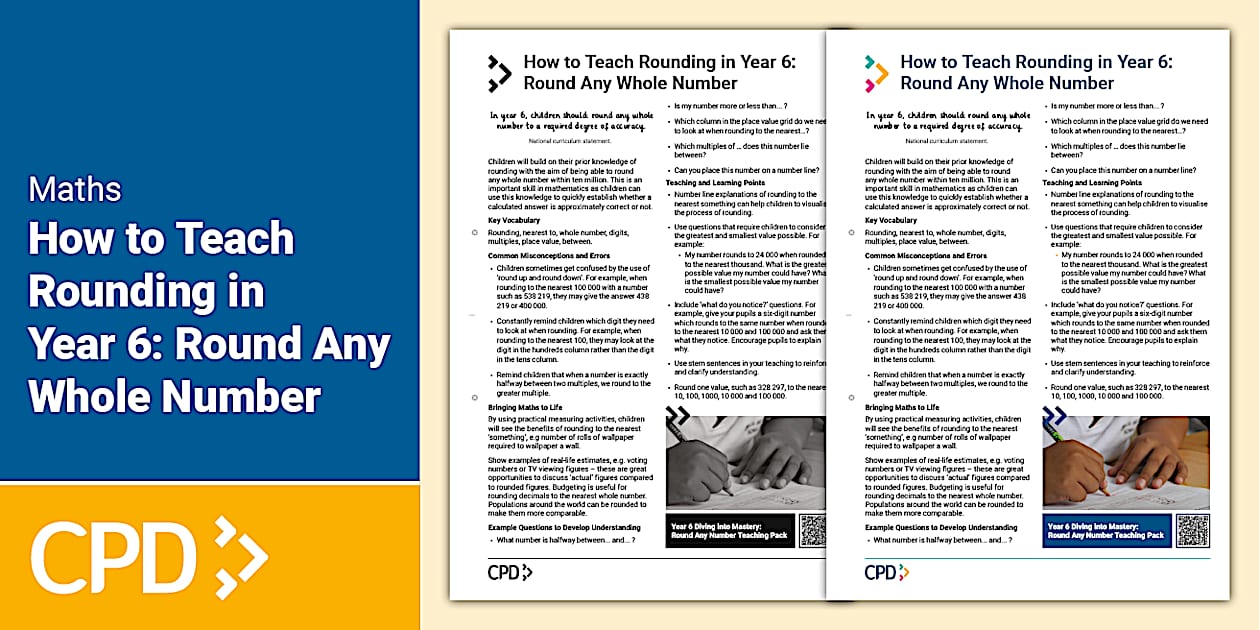 How to Teach Rounding in Year 6: Round Any Whole Number CPD
