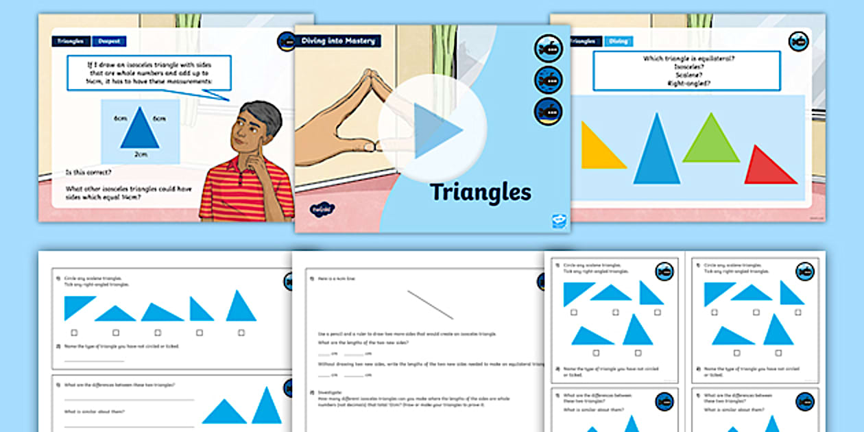 Diving into Mastery: Triangles Teaching Pack (teacher made)