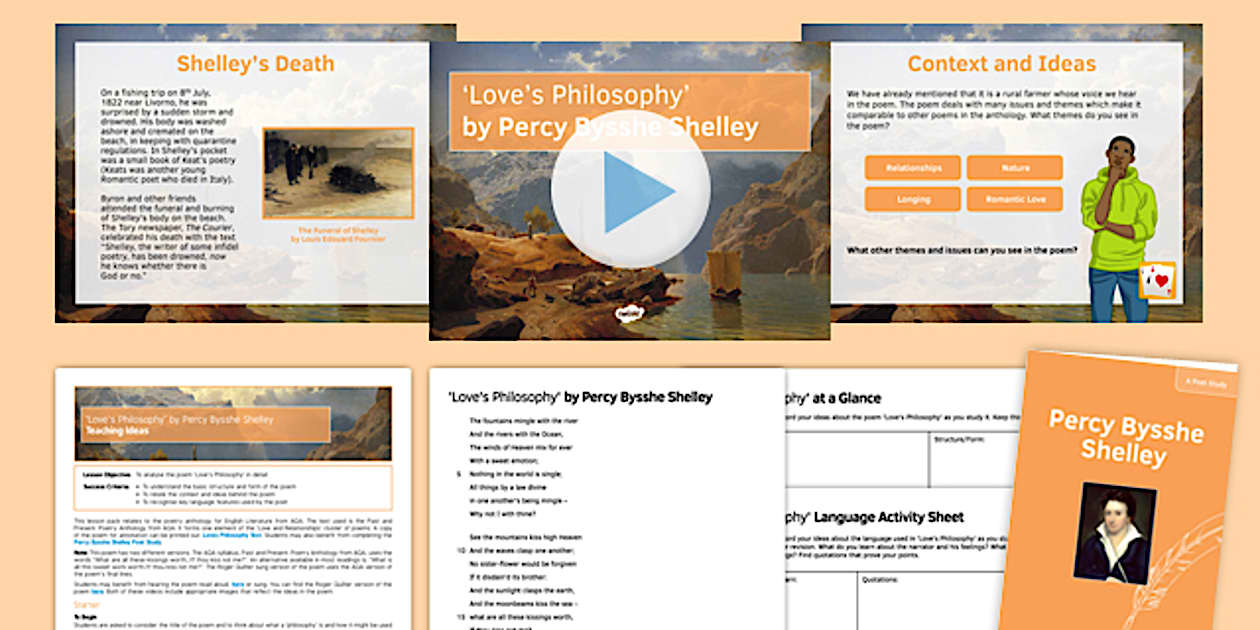 GCSE Poetry - Love's Philosophy Lesson Pack - Twinkl