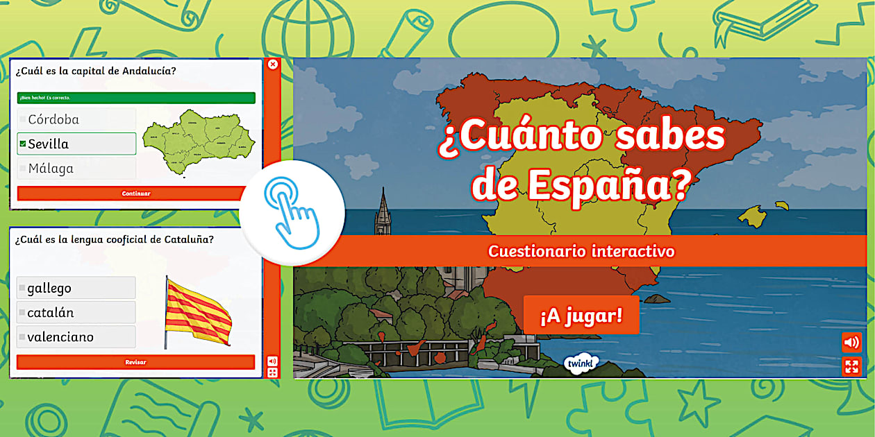 Juego interactivo: ¿Cuánto sabes de España? - Twinkl Go