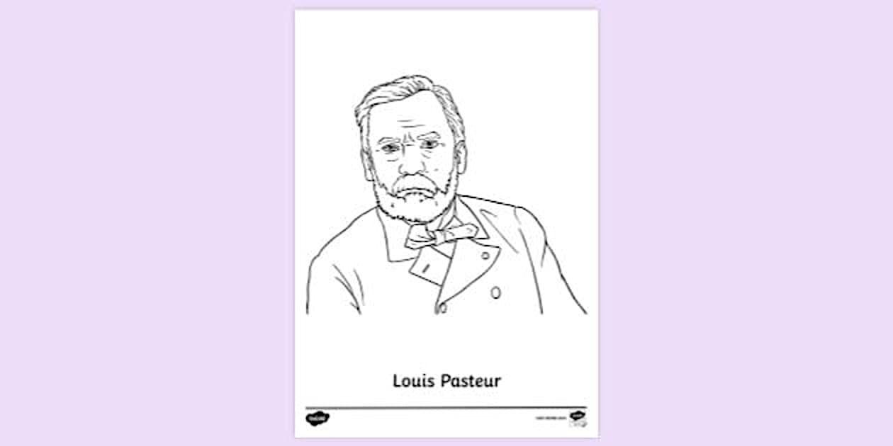 Louis Pasteur for Kids Colouring Sheet | Colouring Sheets
