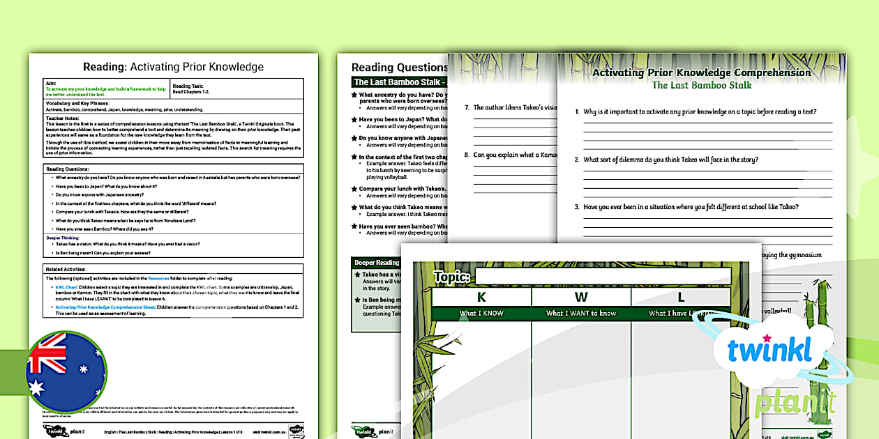 Year 6 The Last Bamboo Stalk: Reading Lesson 1