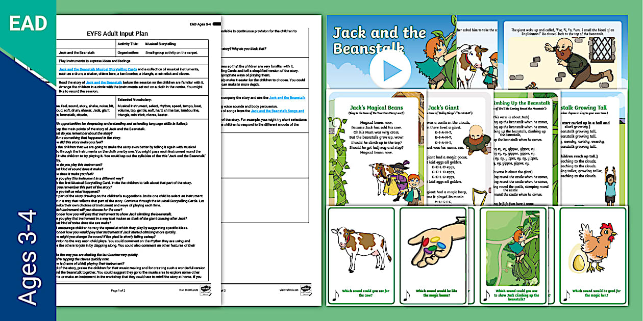 EYFS Musical Storytelling Adult Input Plan and Resource Pack