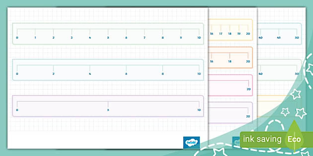 Number Lines Pack (Ages 5 - 11) (teacher made) - Twinkl