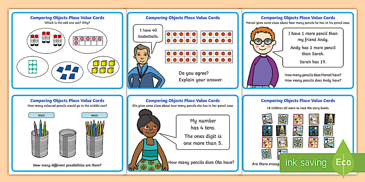 NSW Year 1 Place Value Maths Discussion Cards - Twinkl