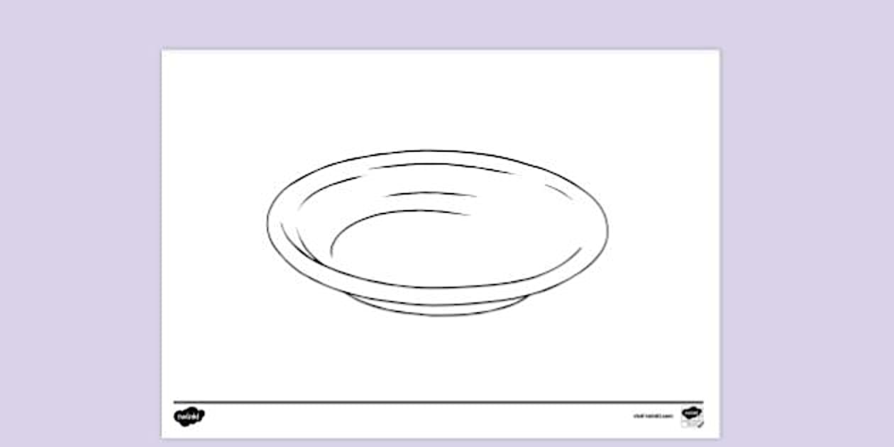 ceramic plate Colouring | Colouring Sheets (Teacher-Made)