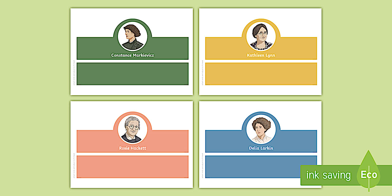 Women in Irish History 'Who Am I?' Game - Twinkl