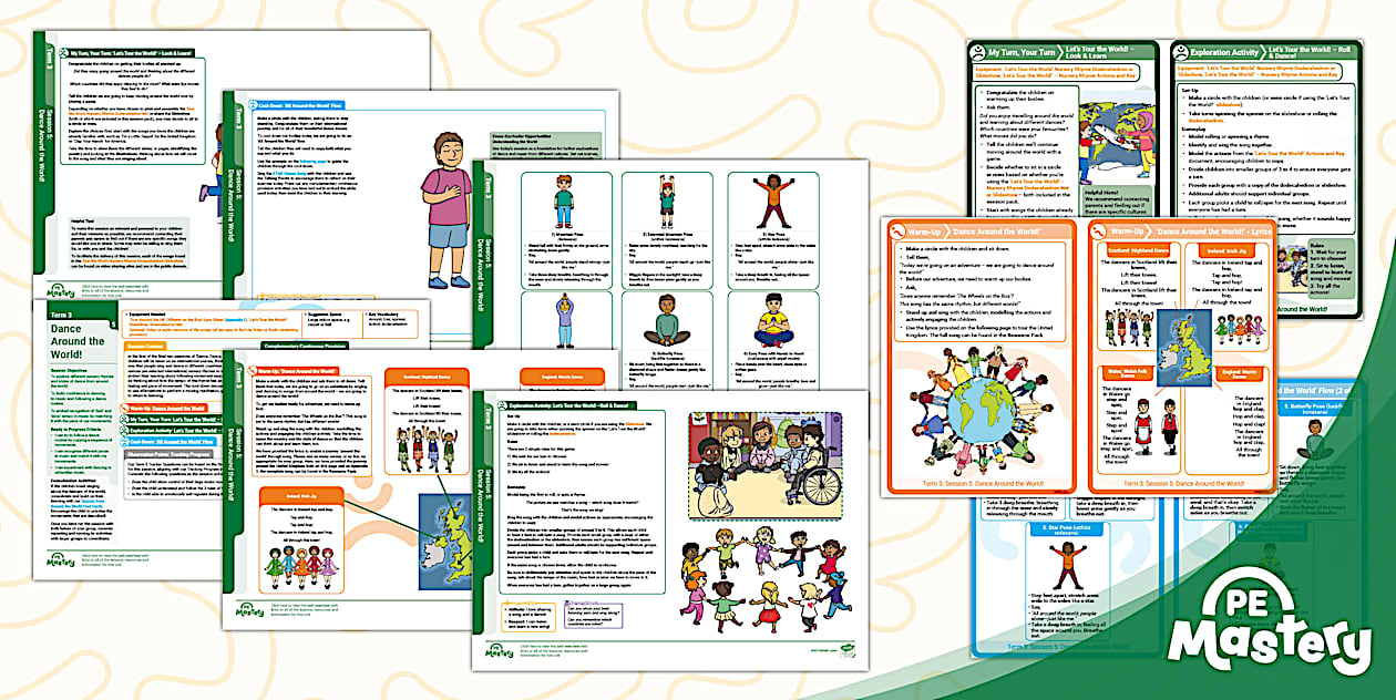 PE Mastery: Nursery PD: Term 3: S5- Dance Around the World!