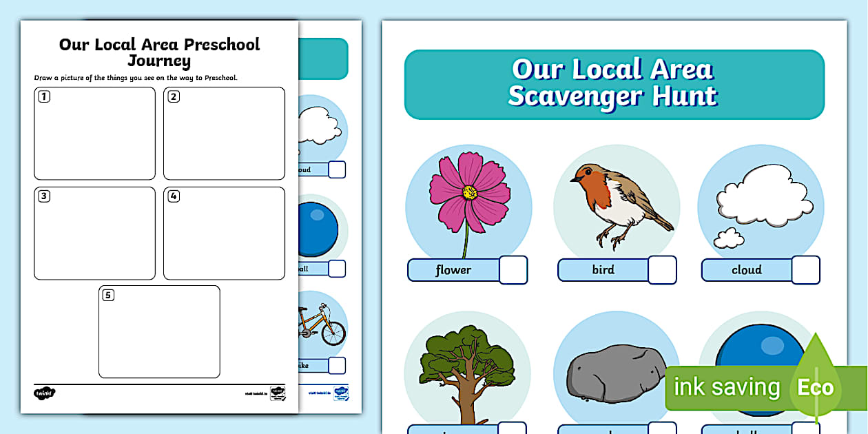 Our Local Area Scavenger Hunt. (teacher made) - Twinkl