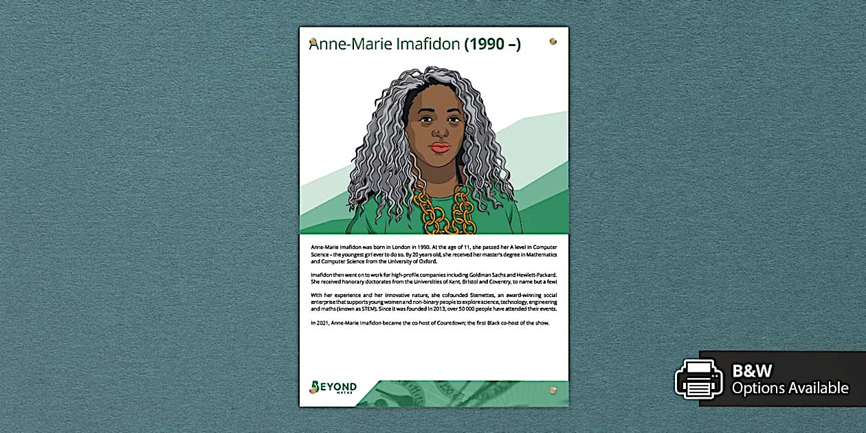 👉 Anne-Marie Imafidon | Influential Mathematicians | Beyond