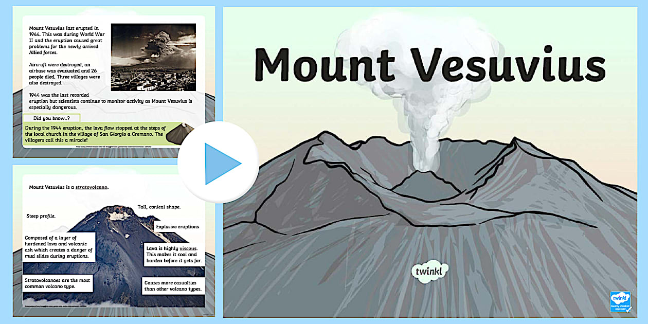 Mount Vesuvius KS2 Information PowerPoint - Twinkl