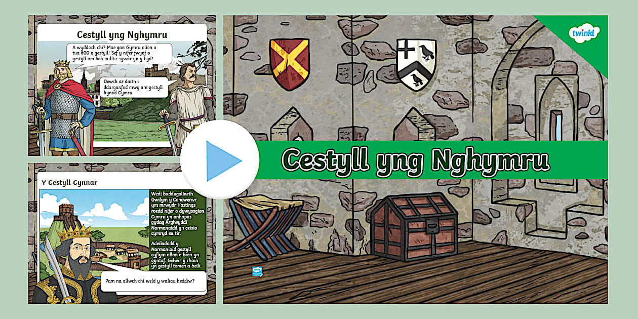 Pŵerbwynt Cestyll Cymru (teacher made) - Twinkl