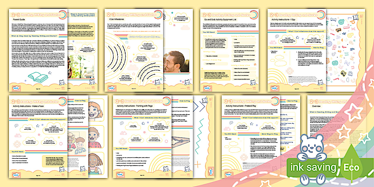 Writing and Stories Activity Pack Ages 2-3 | Twinkl Tots