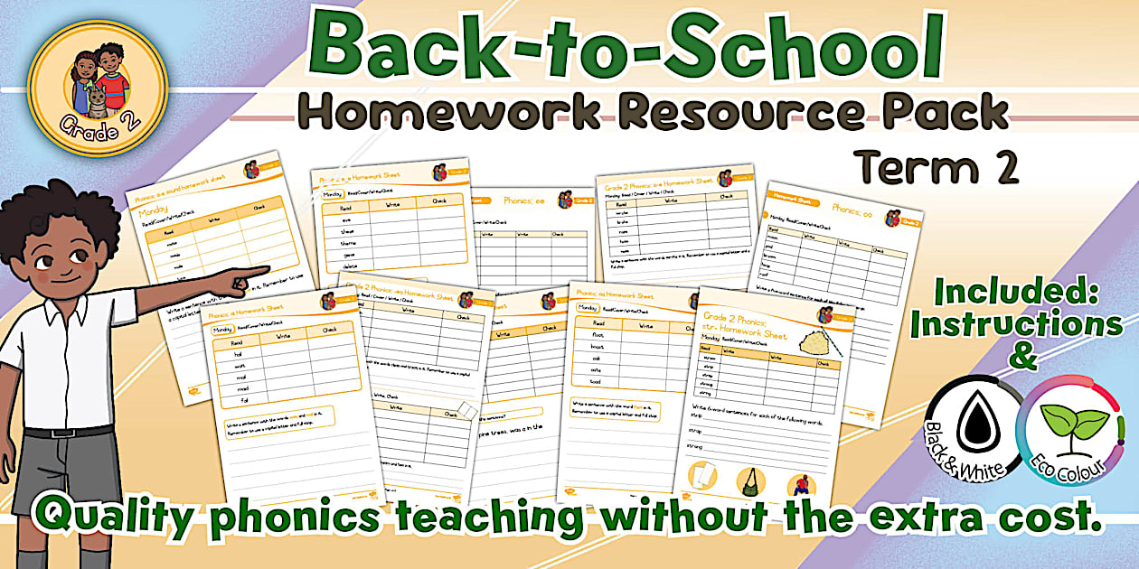 Gr. 2 Phonics - T2 - Homework - Resource Pack (CAPS Aligned)