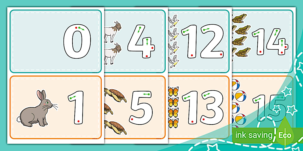 👉 Counting and Number Formation Flashcards (teacher made)