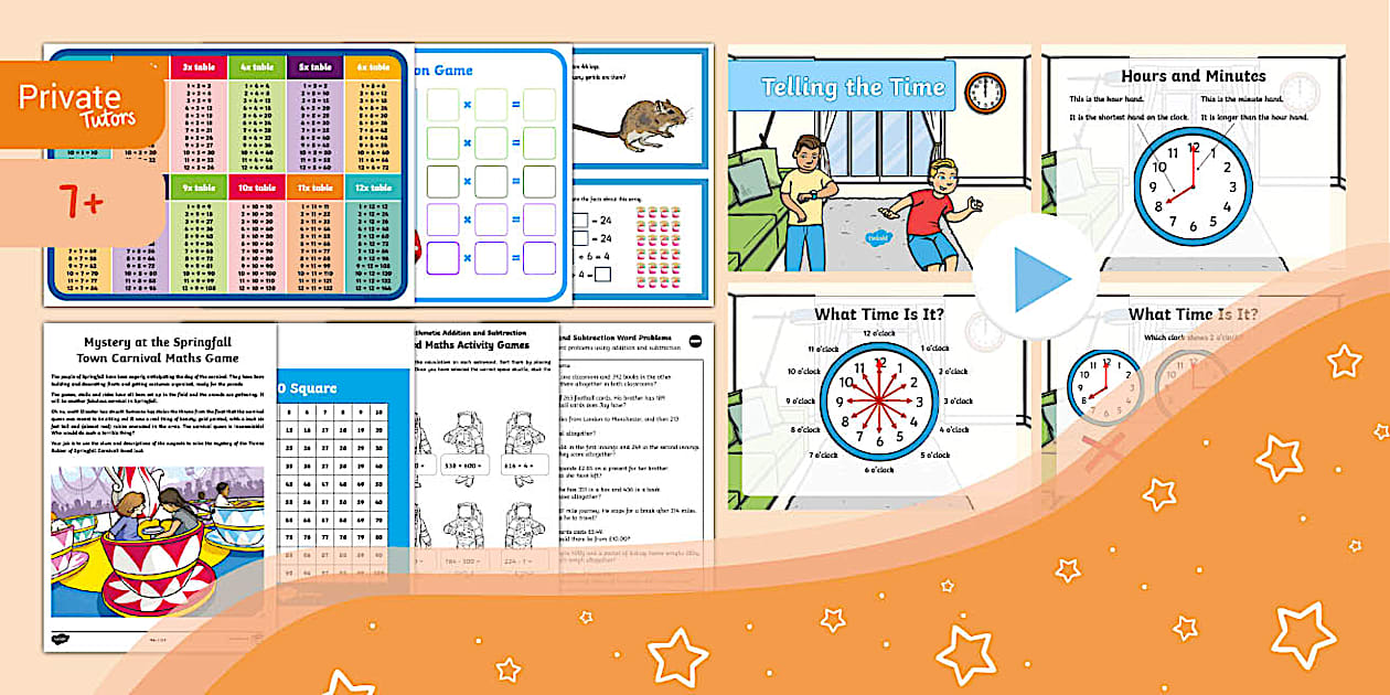 👉 7+ Mental Arithmetic Pack (teacher made) - Twinkl