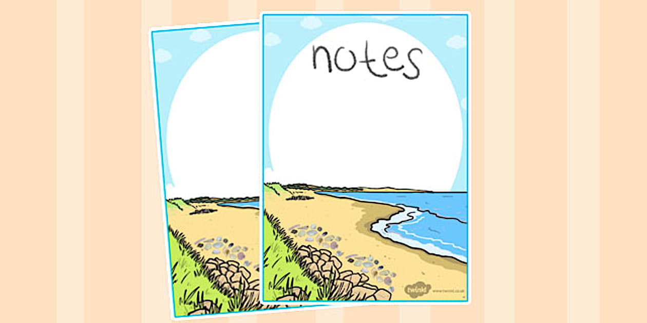 British Seashell Editable Note - Twinkl