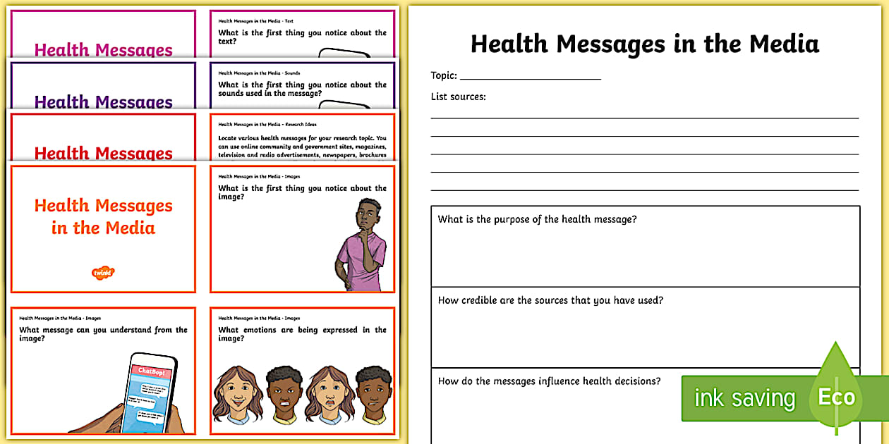 Health Messages in the Media Lesson Pack | Twinkl - Twinkl