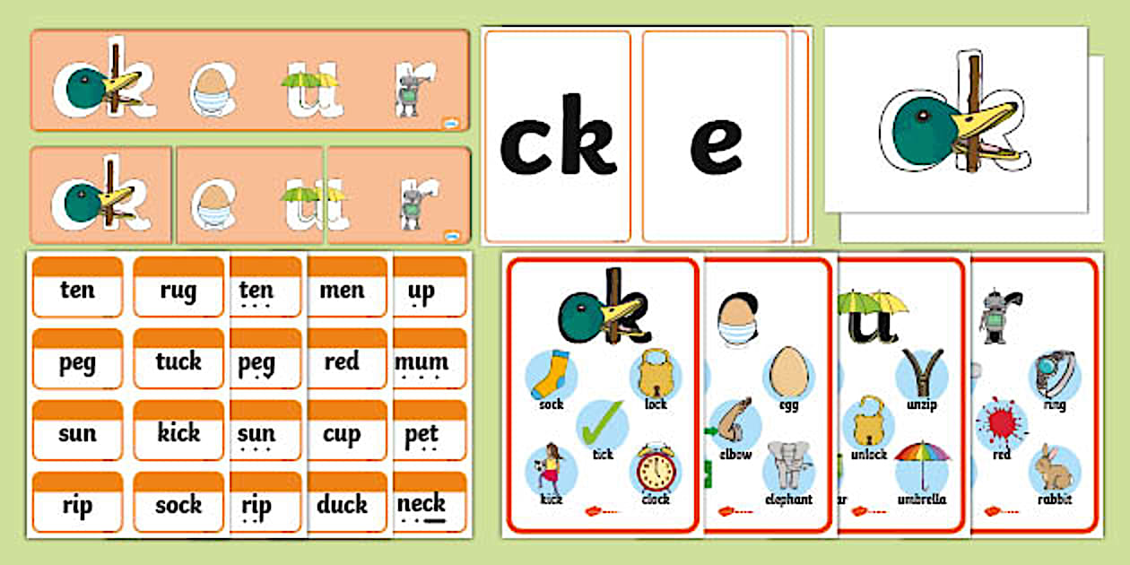 Twinkl Phonics Level 2 Week 4 GPC Display Pack - Kindergarten
