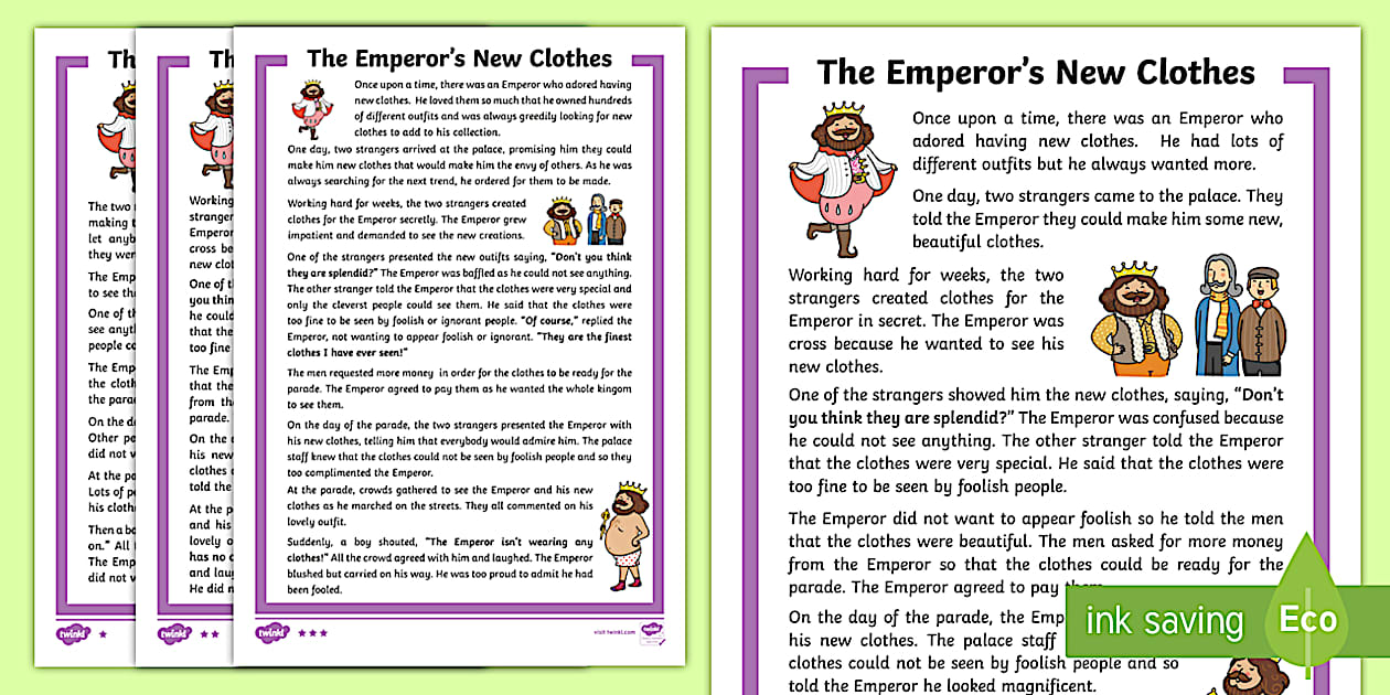 The Emperor's New Clothes Story in English | NZ Primary