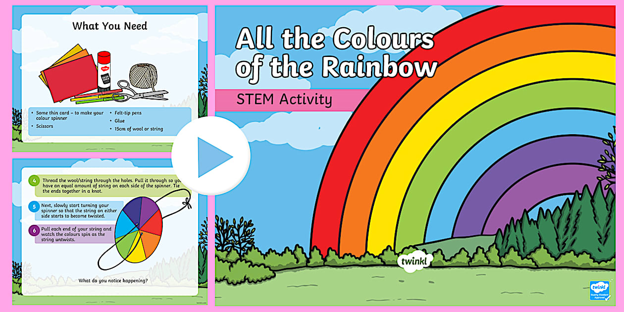 All the Colours of the Rainbow STEM PowerPoint - Twinkl