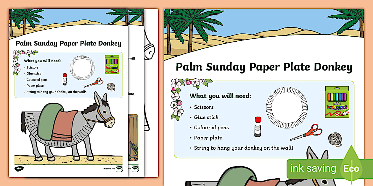 Palm Sunday Donkey Craft | Activities | Twinkl - Twinkl