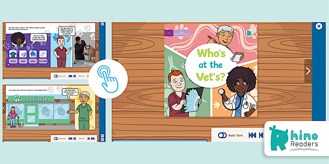 Level 1 Unit 3 Reading Scheme Book: Who's at the Vet's?