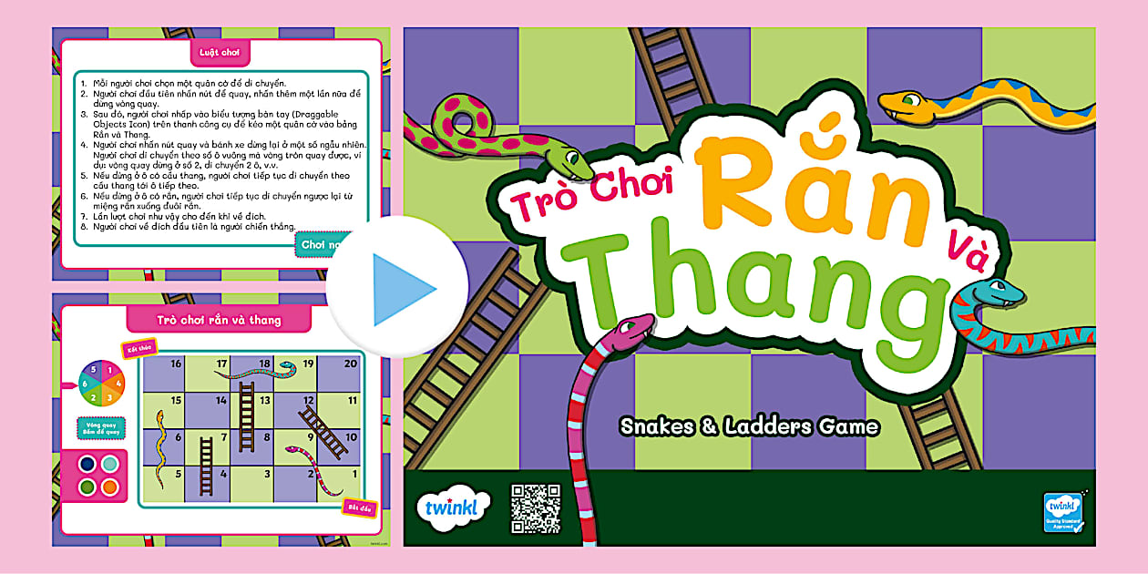 Powerpoint Trò Chơi Rắn Và Thang (teacher made)