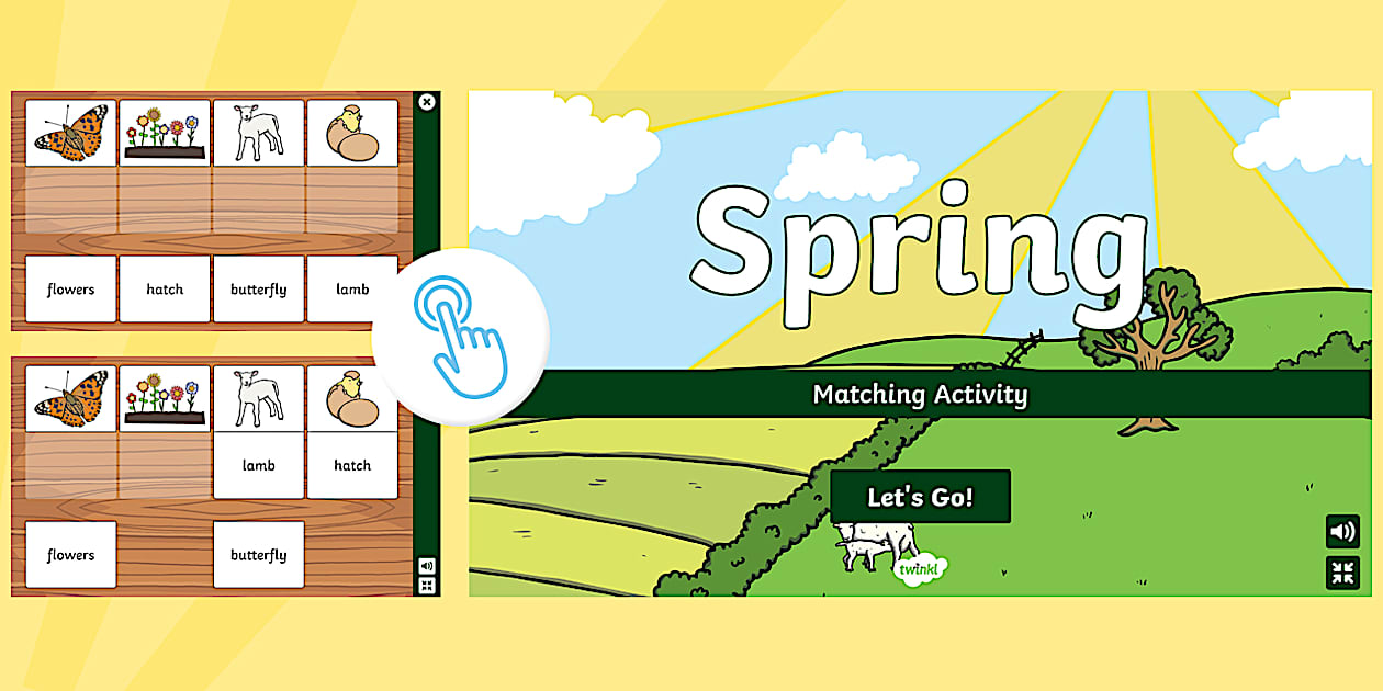 Spring Game | Interactive Matching | Foundation Phase