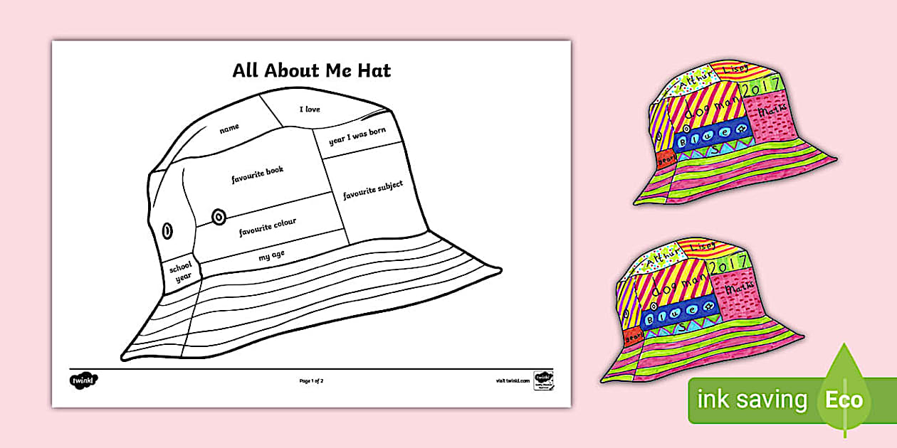 All About Me Hat Activity (teacher made) - Twinkl