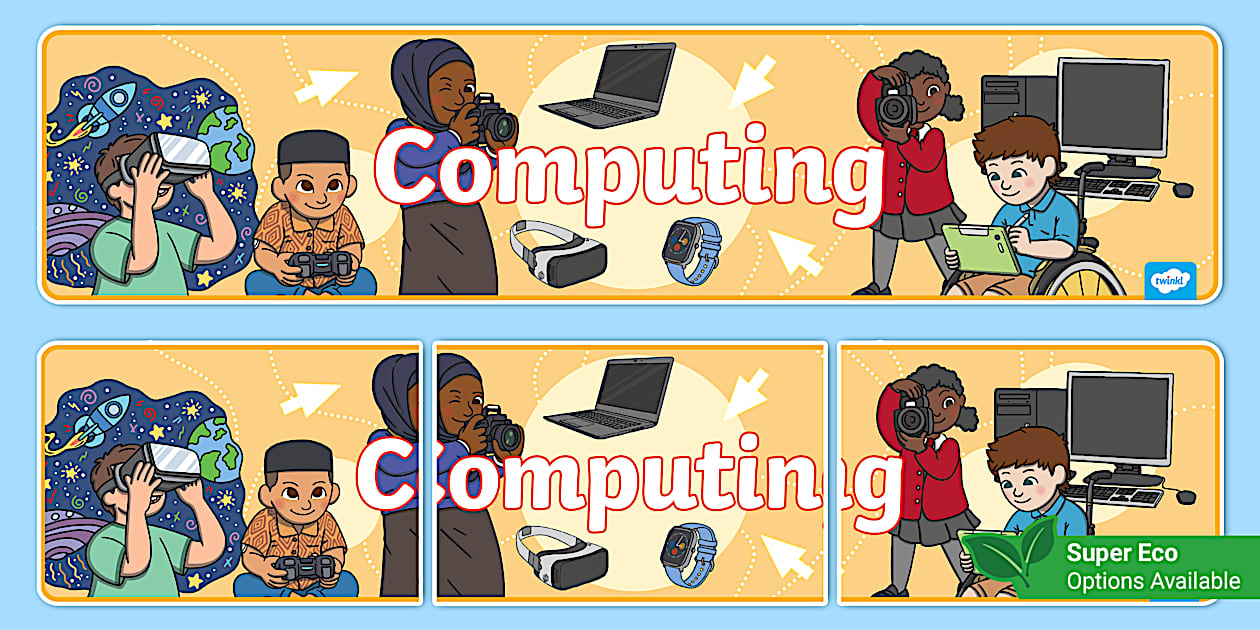 KS1 Computing Banner (teacher made) - Twinkl