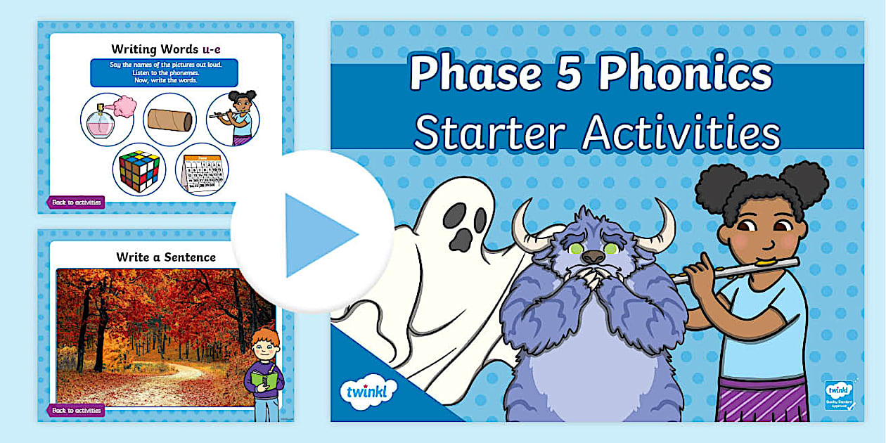 Phase 5 Phonics Starter Activities PowerPoint (teacher made)