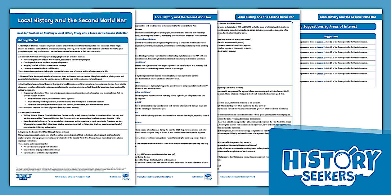 Second World War Local History Guide