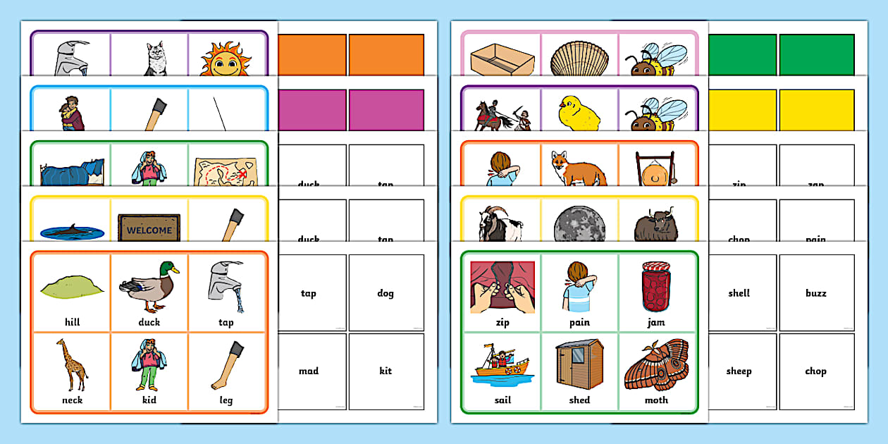 CVC Bingo Matching Card Game (teacher made) - Twinkl