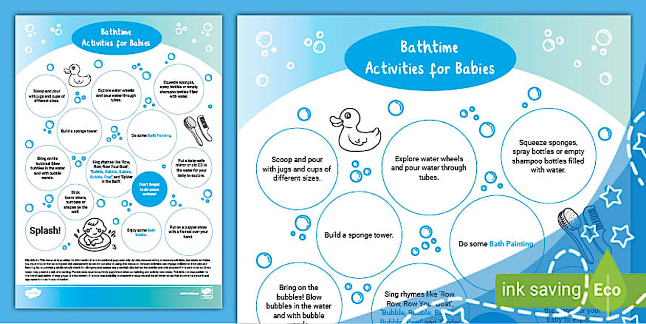 Bathtime Activities for Babies (teacher made) - Twinkl