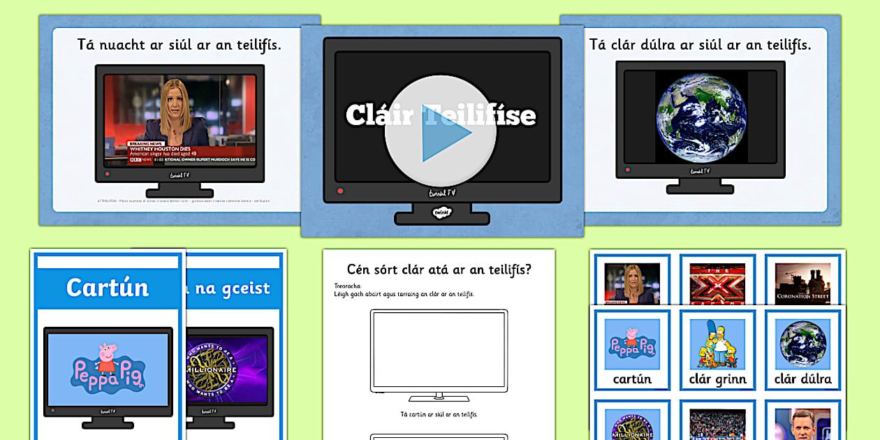 An Teilifís Resources | Acmhainní Gaeilge | Twinkl