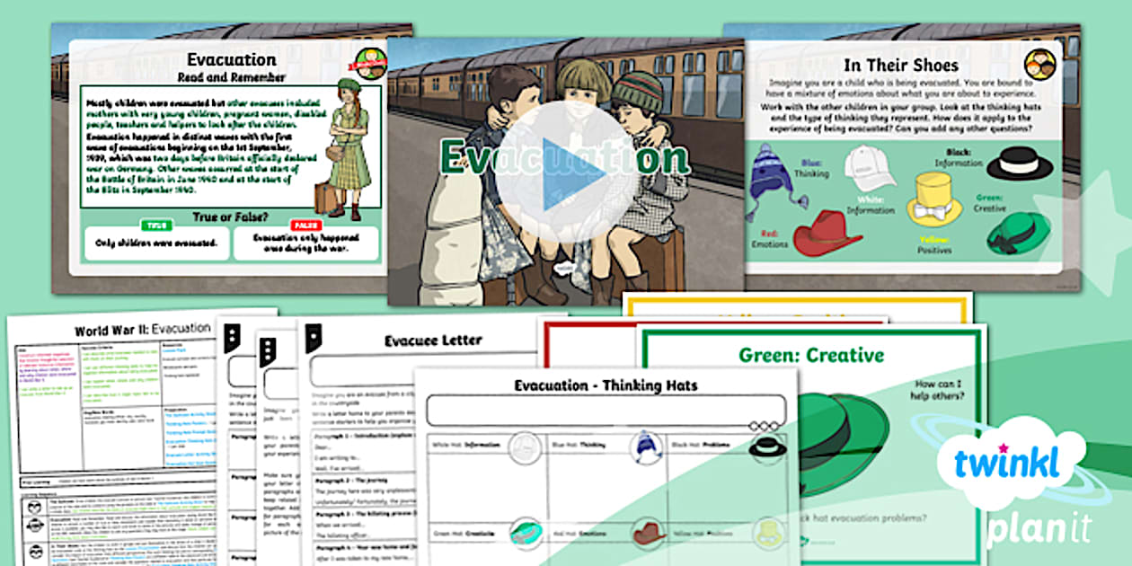 Evacuation - KS2 History Lesson Plan 2 - Twinkl