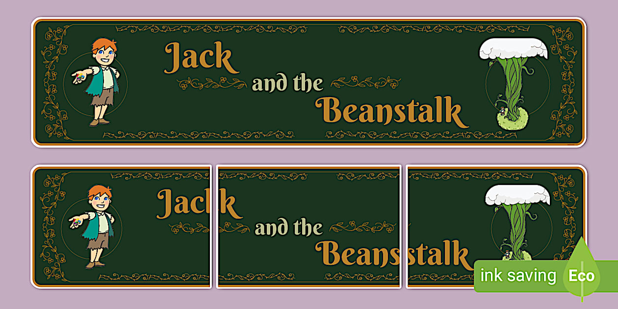 Jack and the Beanstalk Display Banner - Twinkl