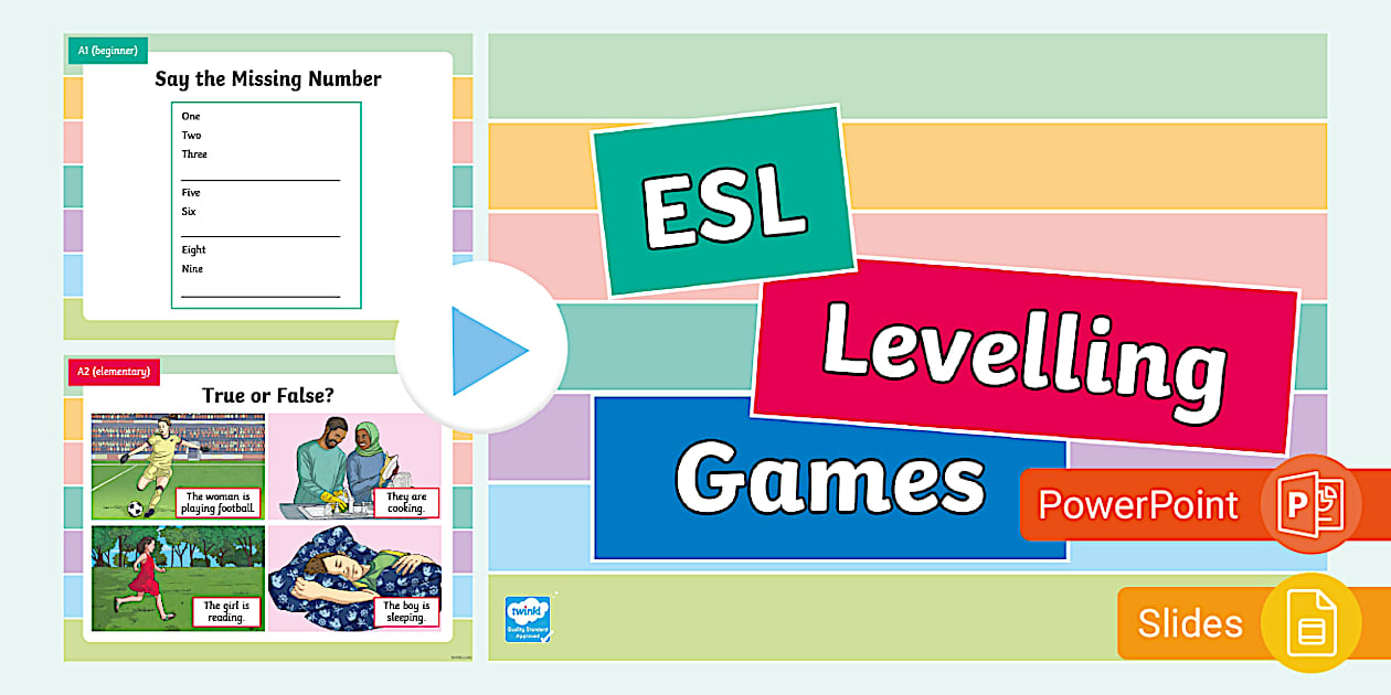 Levelling Games for ESL Students (teacher made) - Twinkl