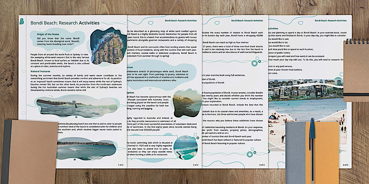 Bondi Beach: Reading Comprehension (Teacher-Made) - Twinkl