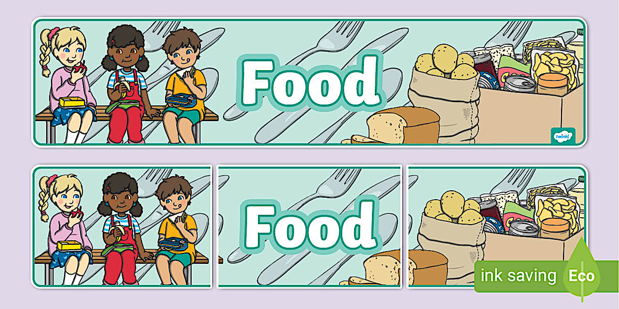 Food Display Banner (teacher made) - Twinkl