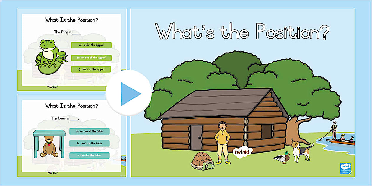 Grade R What`s the Position? PowerPoint - Twinkl