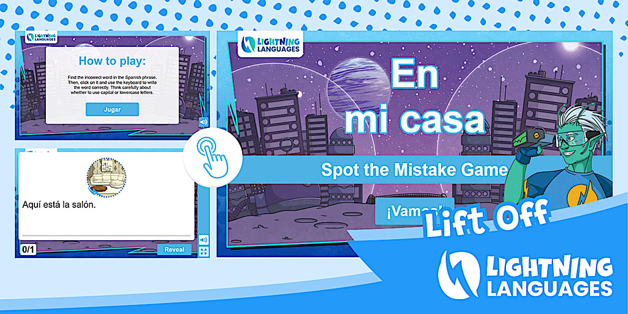 👉 Lightning Languages | Spanish | Lift Off | Home Interactive Spot the ...
