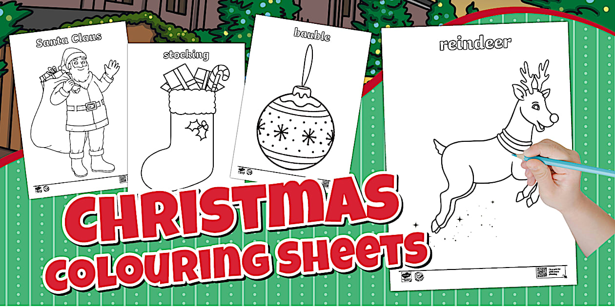 Christmas Colouring Activity Sheets | Twinkl