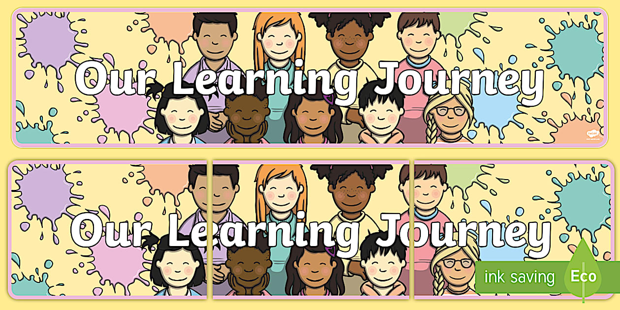 Our Learning Journey Pastel-Themed Display Banner - Twinkl