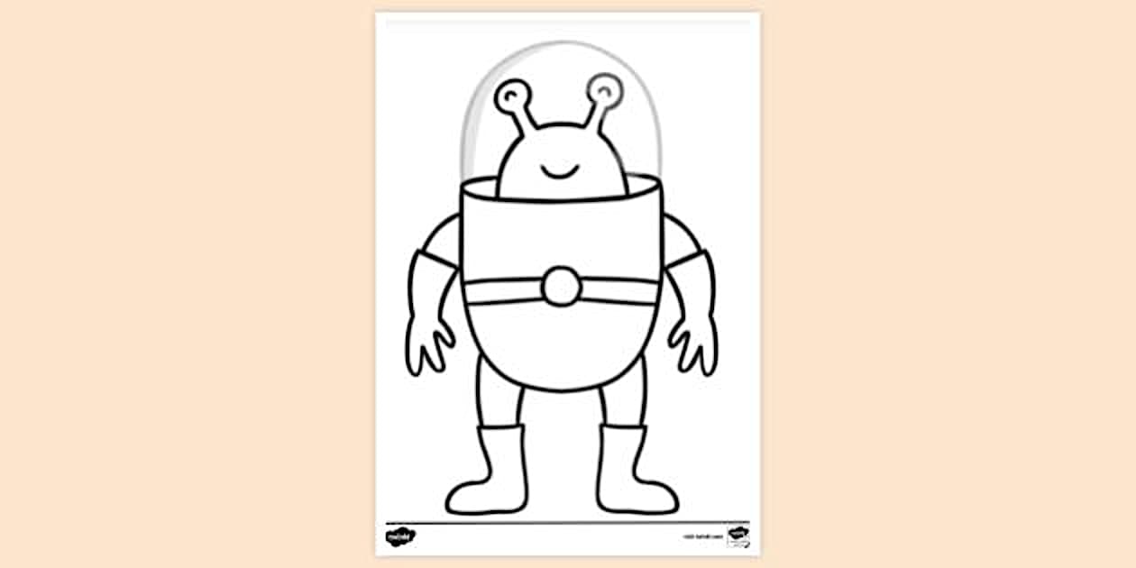Alien Colouring Page | Colouring Sheets (teacher made)